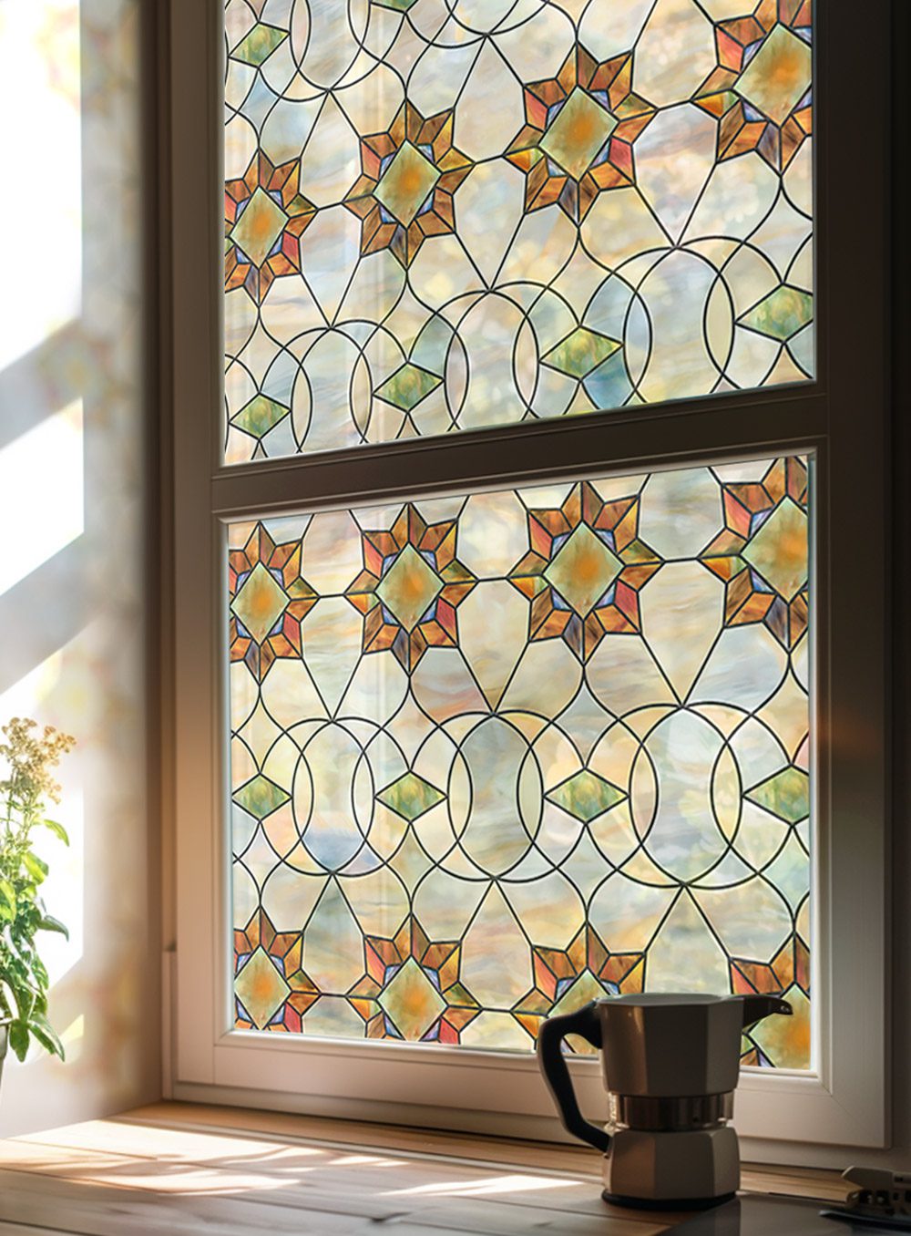 Victorian Stained Glass Window Film | Custom Designs