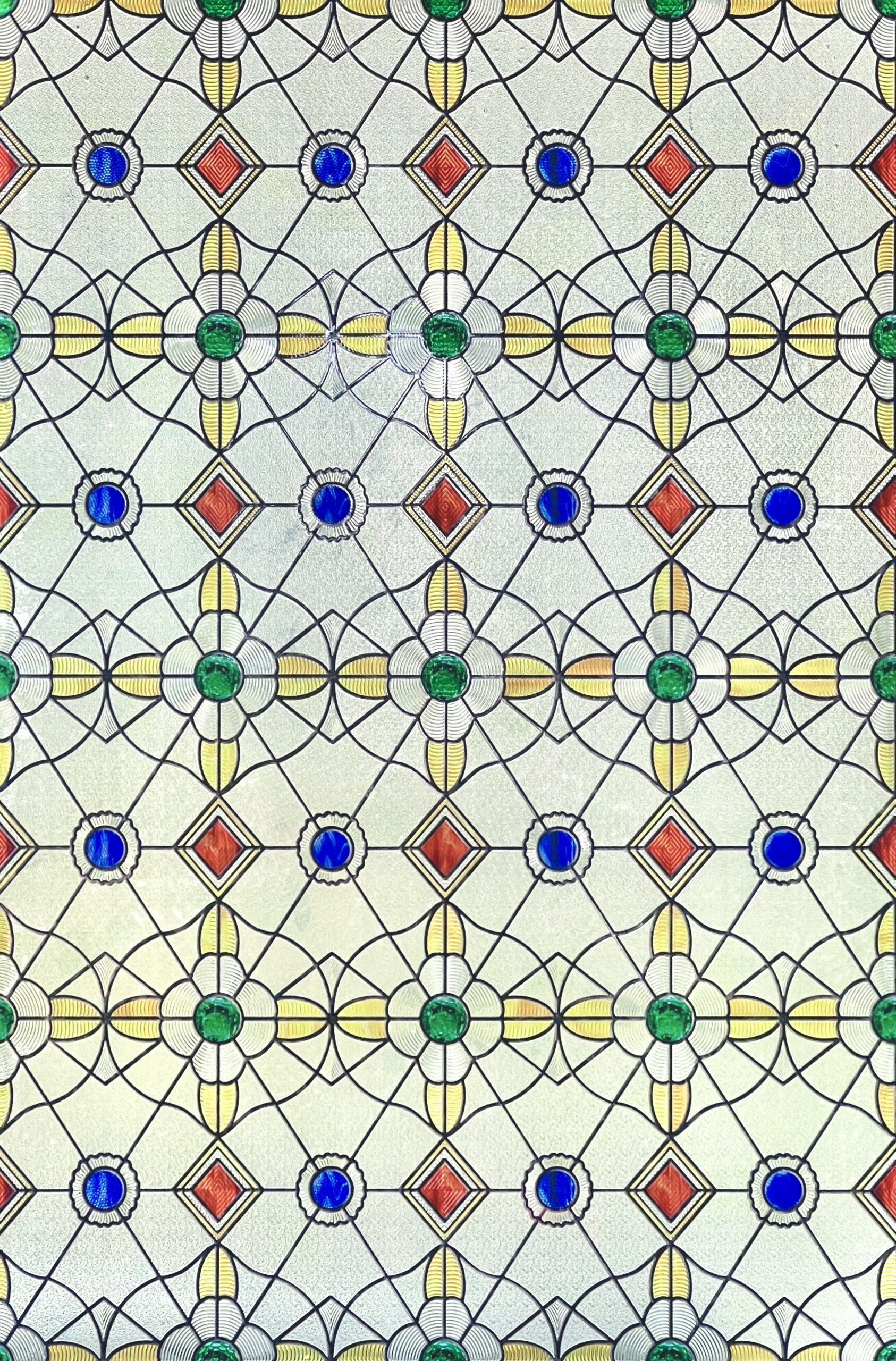 UV Protective Stained Glass Decorative Window Film - Pearls - Fancyfix
